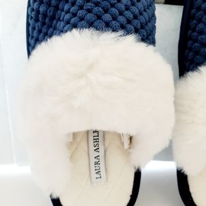 Laura Ashley | Shoes | Paura Ashley Womens Memory Form Open Toe Blue ...